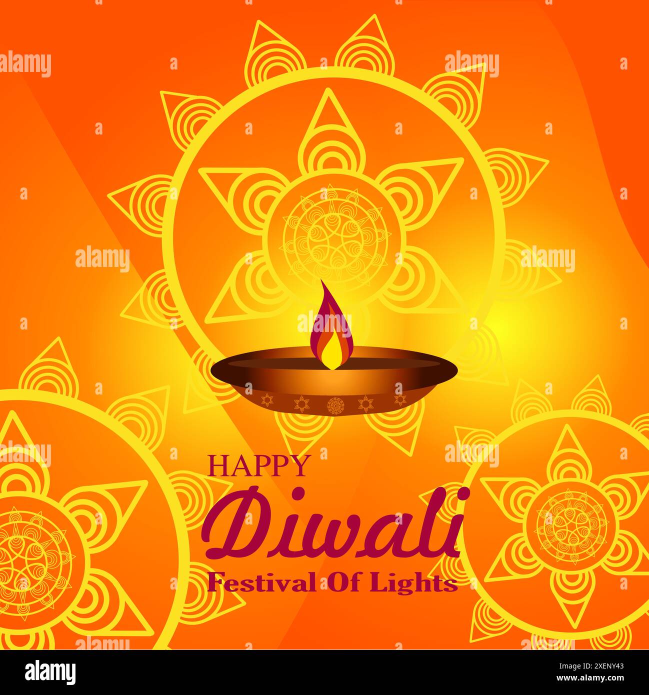 Happy Diwali. Festival of lights poster design wallpaper. The ...