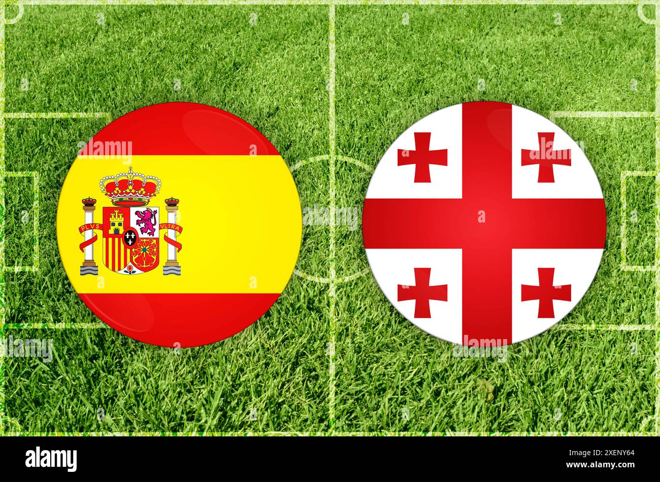 Georgia spain flag hi-res stock photography and images - Alamy