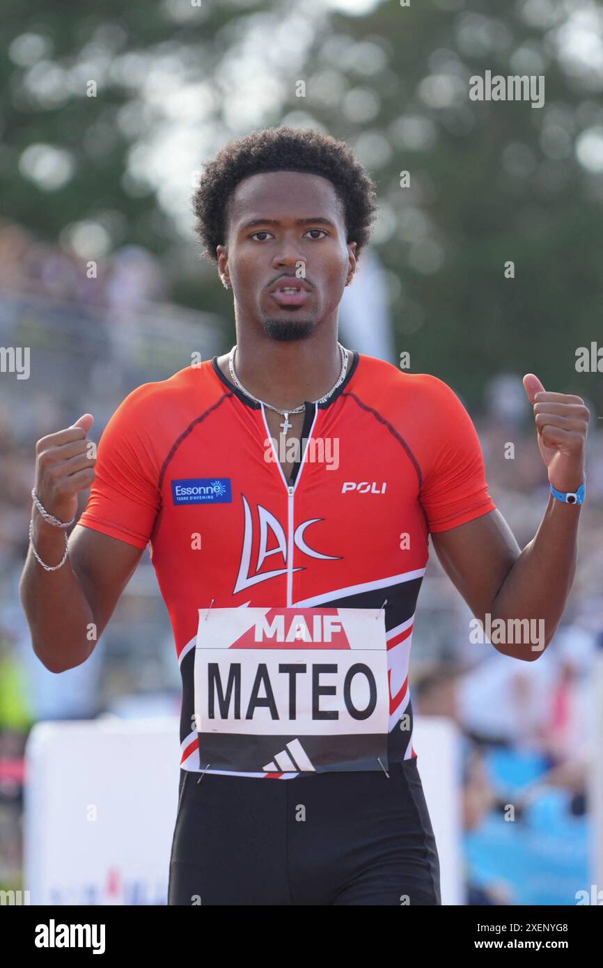 Angers, France. 28th June, 2024. MATEO Pablo Lisses Ac HEAT 100 M MEN ...