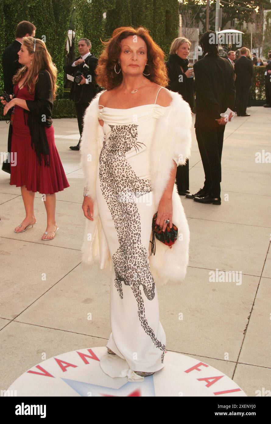 Diane von Furstenberg attends the Vanity Fair Oscar Party at Mortons in ...