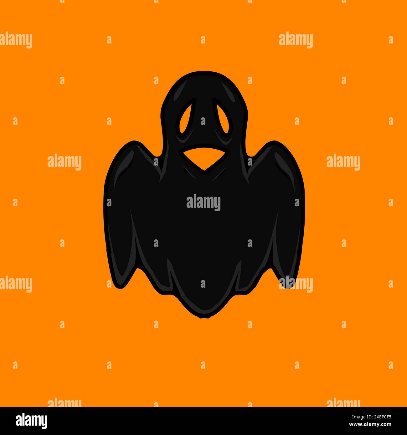 Happy Halloween Background vector illustration. Spooky monster poster ...