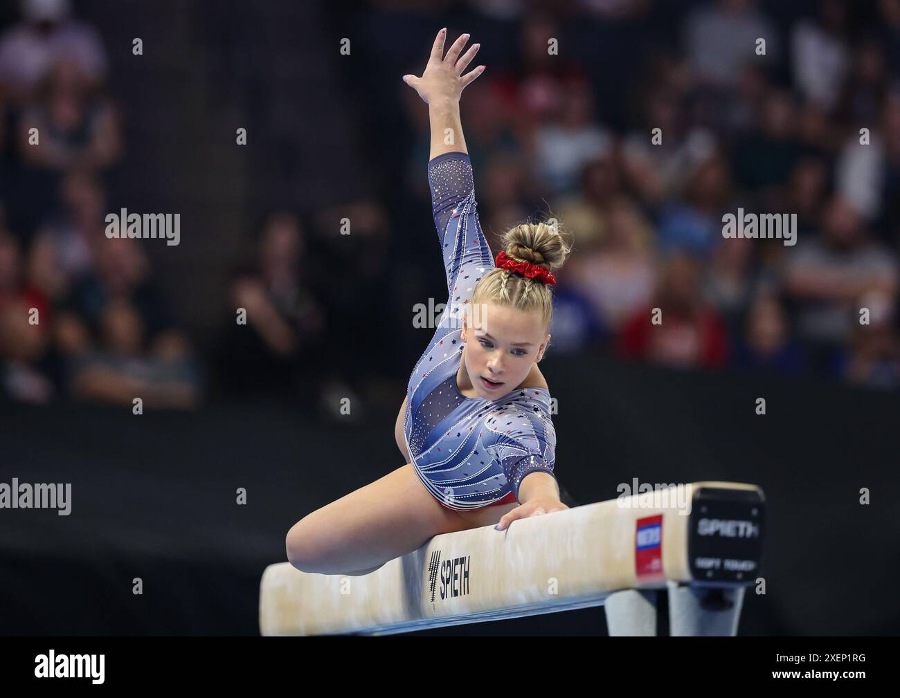 June 28, 2024: Joscelyn roberson on the balance beam during the 2024 ...