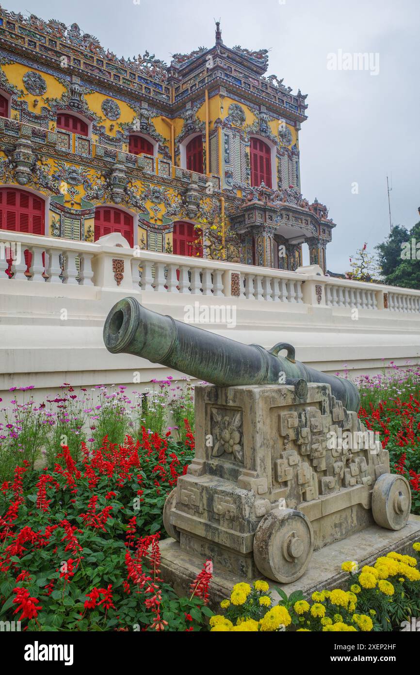 Hue, Vietnam - 6 Feb, 2024: Kien Trung Palace, the old imperial palace ...