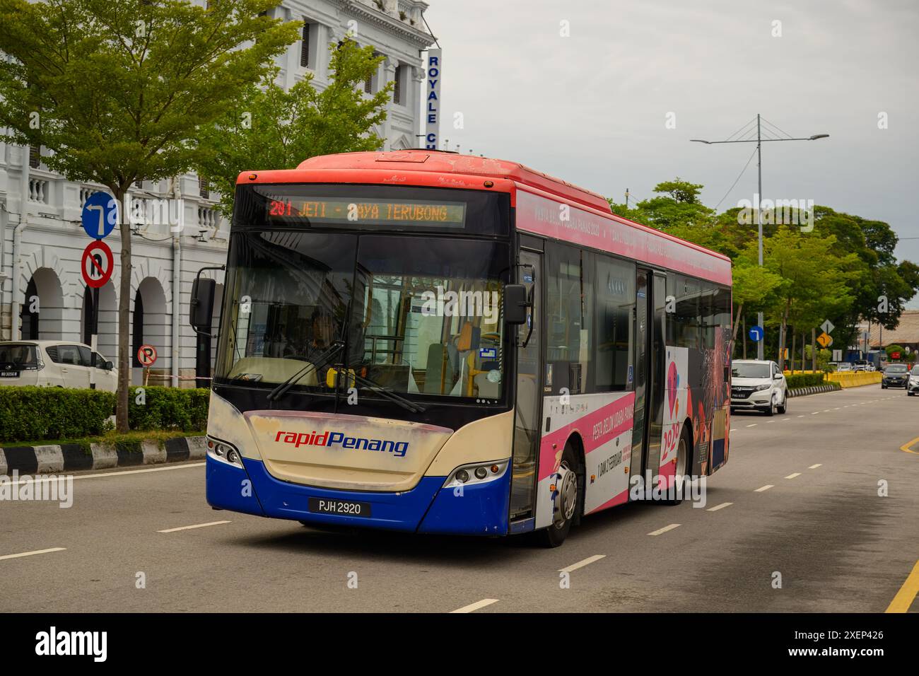 A Rapid Penang bus in George Town, Penang, Malaysia Stock Photo - Alamy