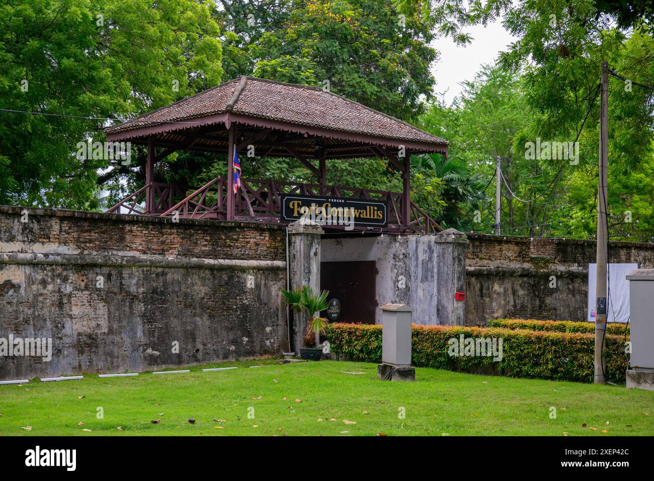 The main entrance to Fort Cornwallis, George Town, Penang, Malaysia ...