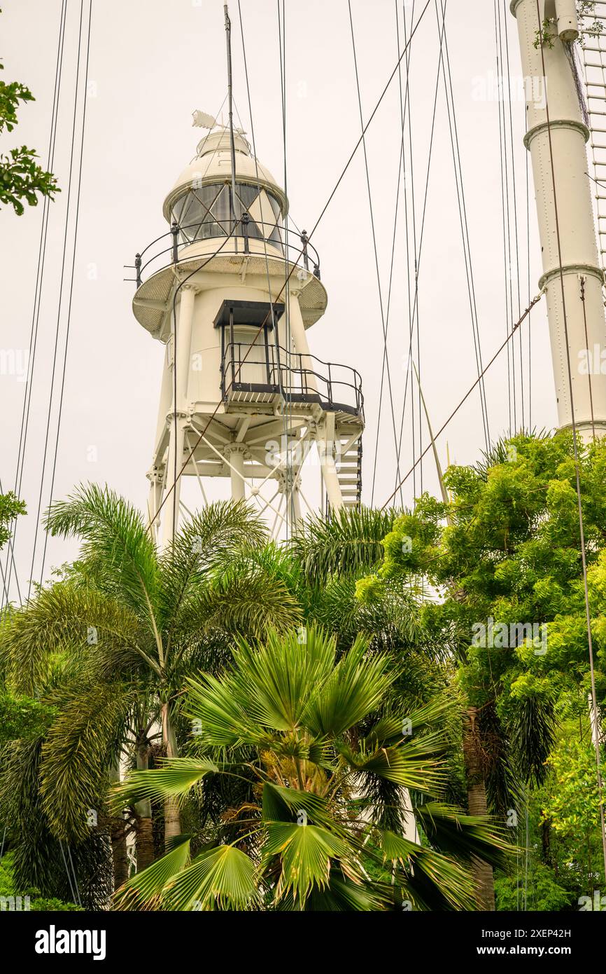 The Colonial Lighthouse at Fort Cornwallis, George Town, Penang ...