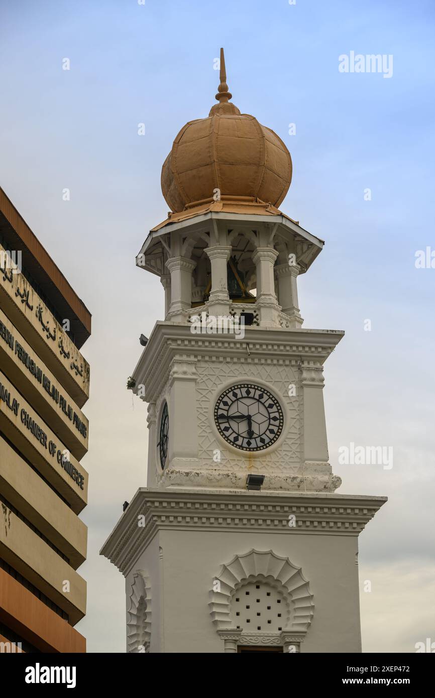 The top of the Queen Victoria Jubilee Monument, George Town, Penang ...