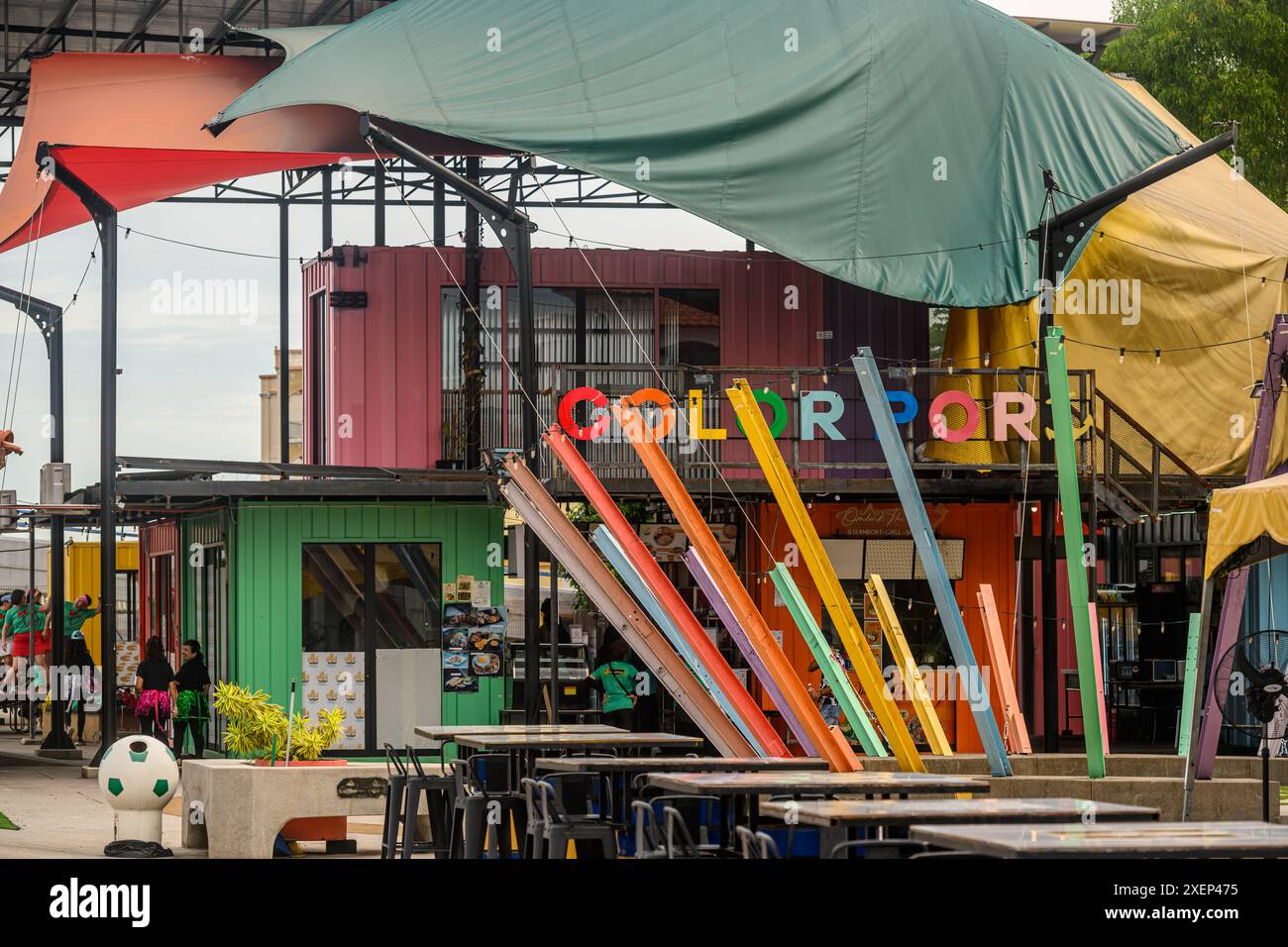 The Color Port event space, George Town, Penang, Malaysia Stock Photo ...