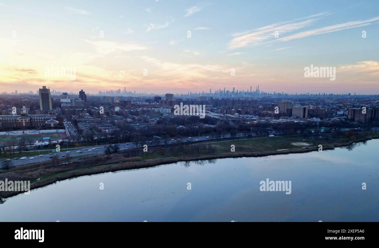 Aerial residential area in queens hi-res stock photography and images ...