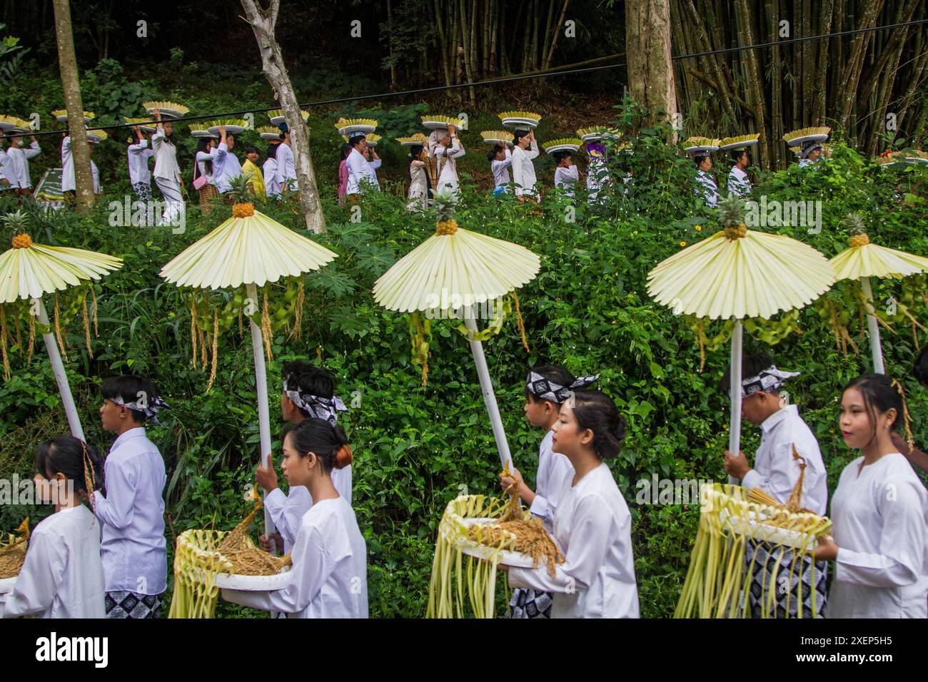 June 29, 2024, Kuningan, West Java, Indonesia: Dancers perform Buyung ...