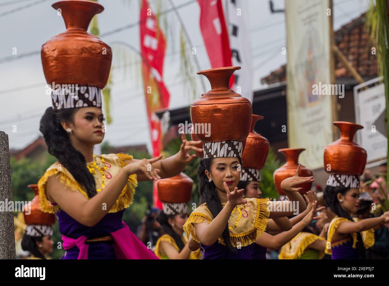 June 29, 2024, Kuningan, West Java, Indonesia: Dancers perform Buyung ...