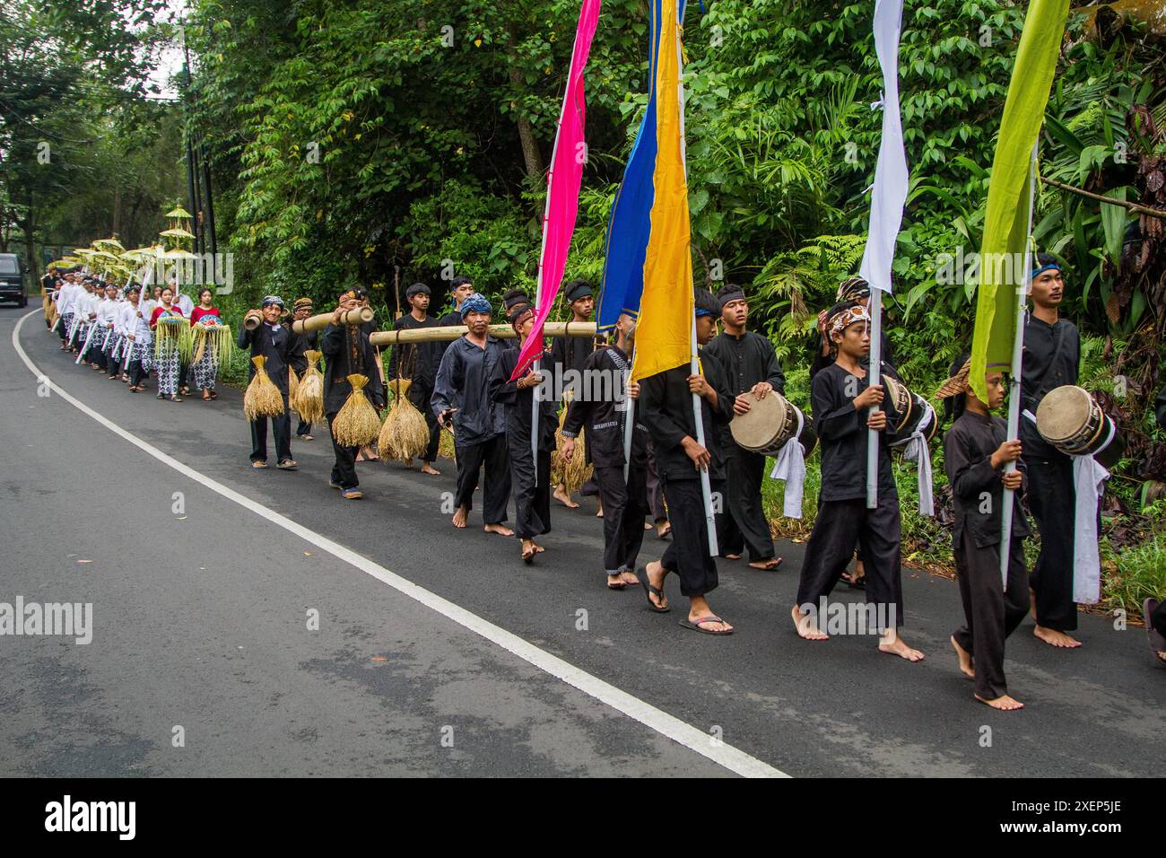 June 29, 2024, Kuningan, West Java, Indonesia: Dancers perform Buyung ...