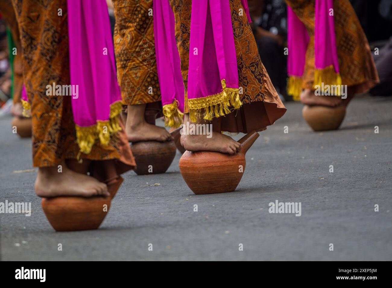 June 29, 2024, Kuningan, West Java, Indonesia: Dancers perform Buyung ...