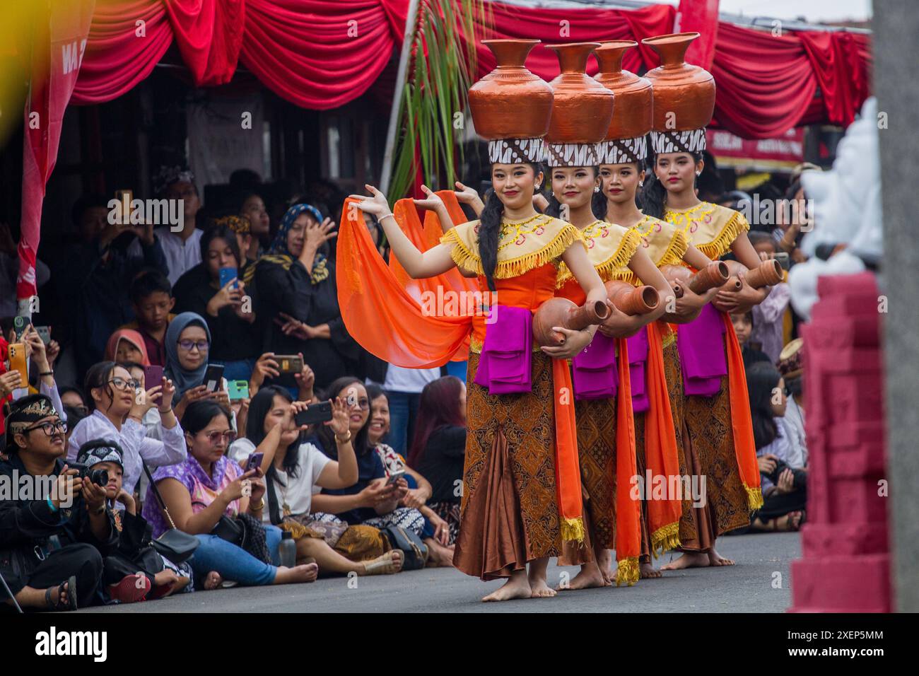 June 29, 2024, Kuningan, West Java, Indonesia: Dancers perform Buyung ...