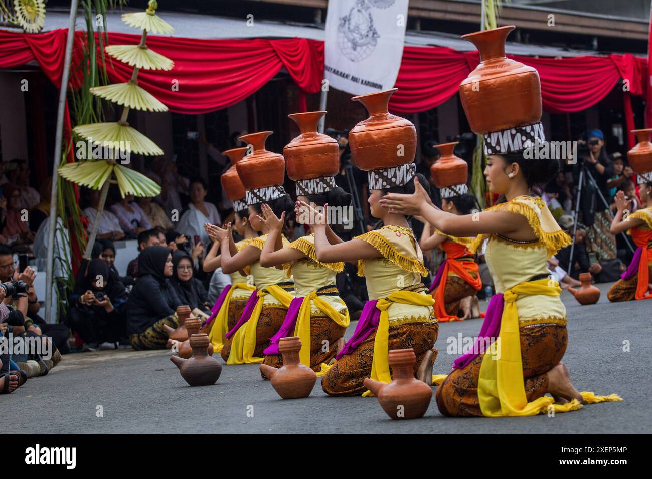 June 29, 2024, Kuningan, West Java, Indonesia: Dancers perform Buyung ...