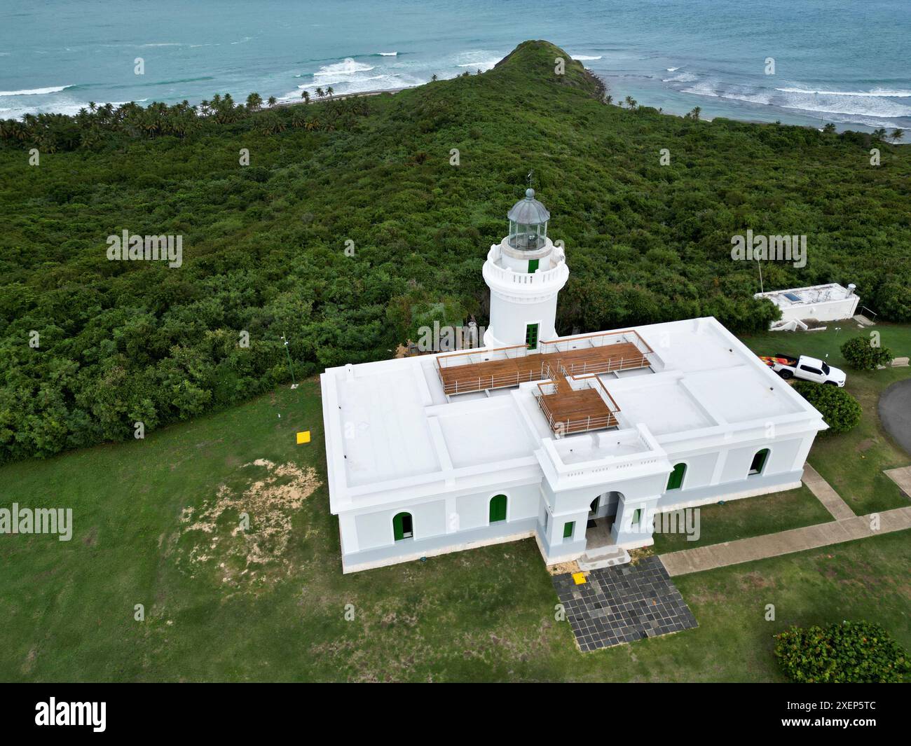 fajardo lighthouse aerial photo (drone shot of famous light house ...