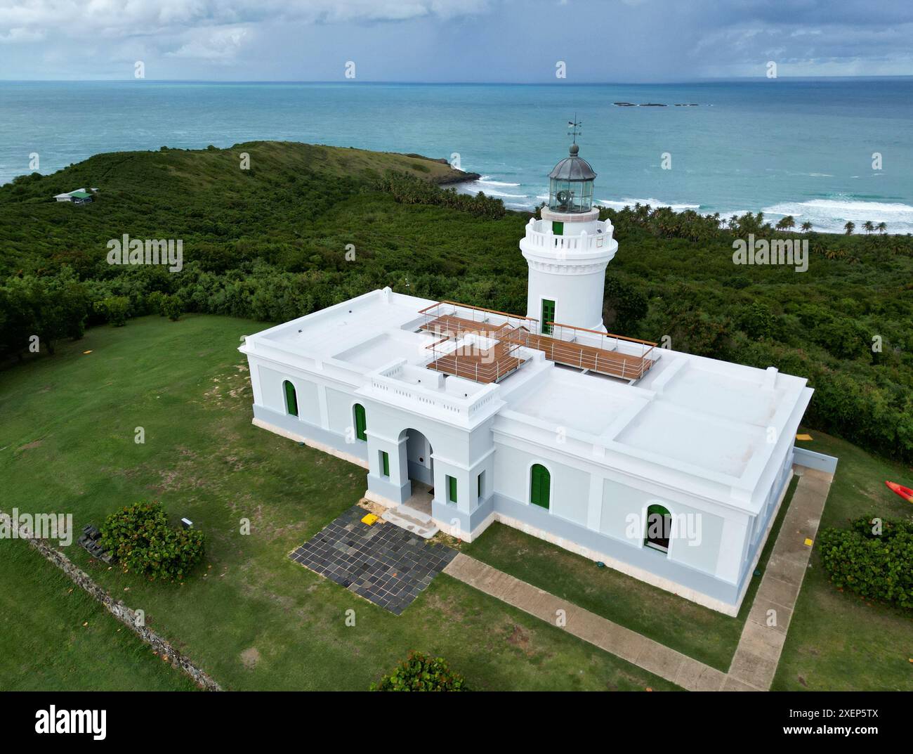 fajardo lighthouse aerial photo (drone shot of famous light house ...