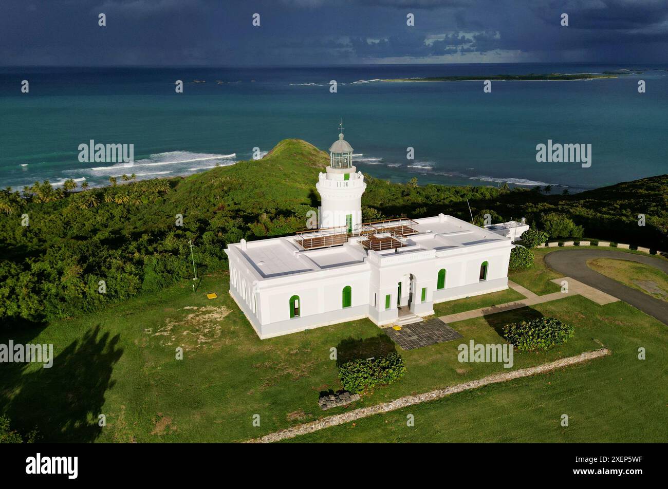 fajardo lighthouse aerial photo (drone shot of famous light house ...
