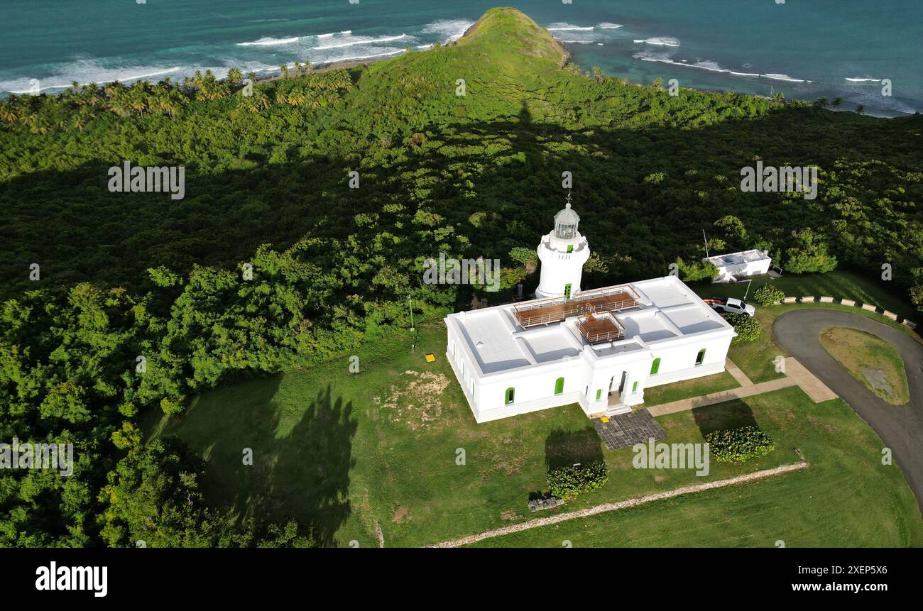 fajardo lighthouse aerial photo (drone shot of famous light house ...