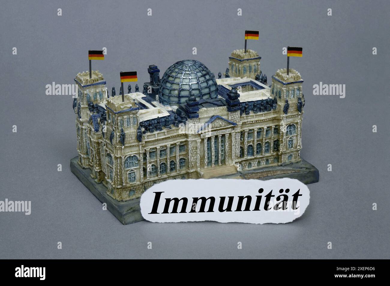 Reichstag mit Schriftzug Immunität Reichstag mit Schriftzug Immunität ...