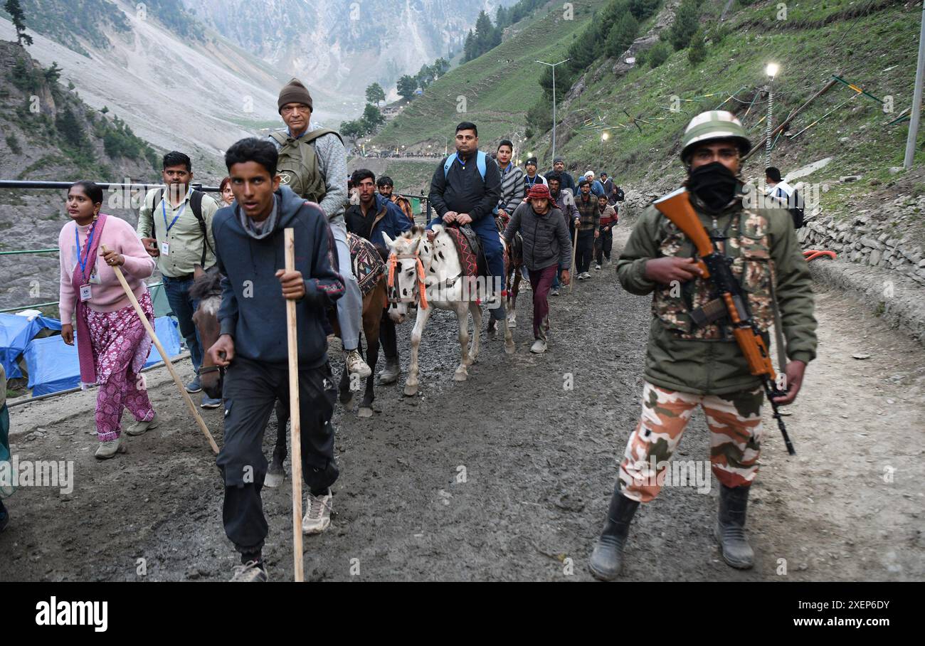 Ganderbal, Jammu And Kashmir, India. 29th June, 2024. A security ...