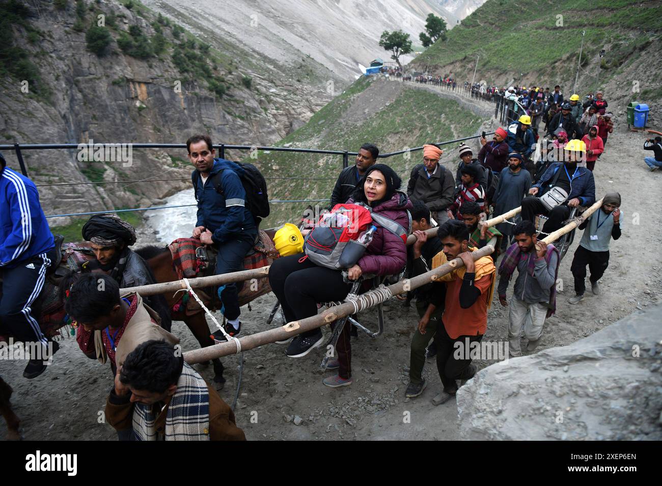 Ganderbal, Jammu And Kashmir, India. 29th June, 2024. Hindu Pilgrims ...