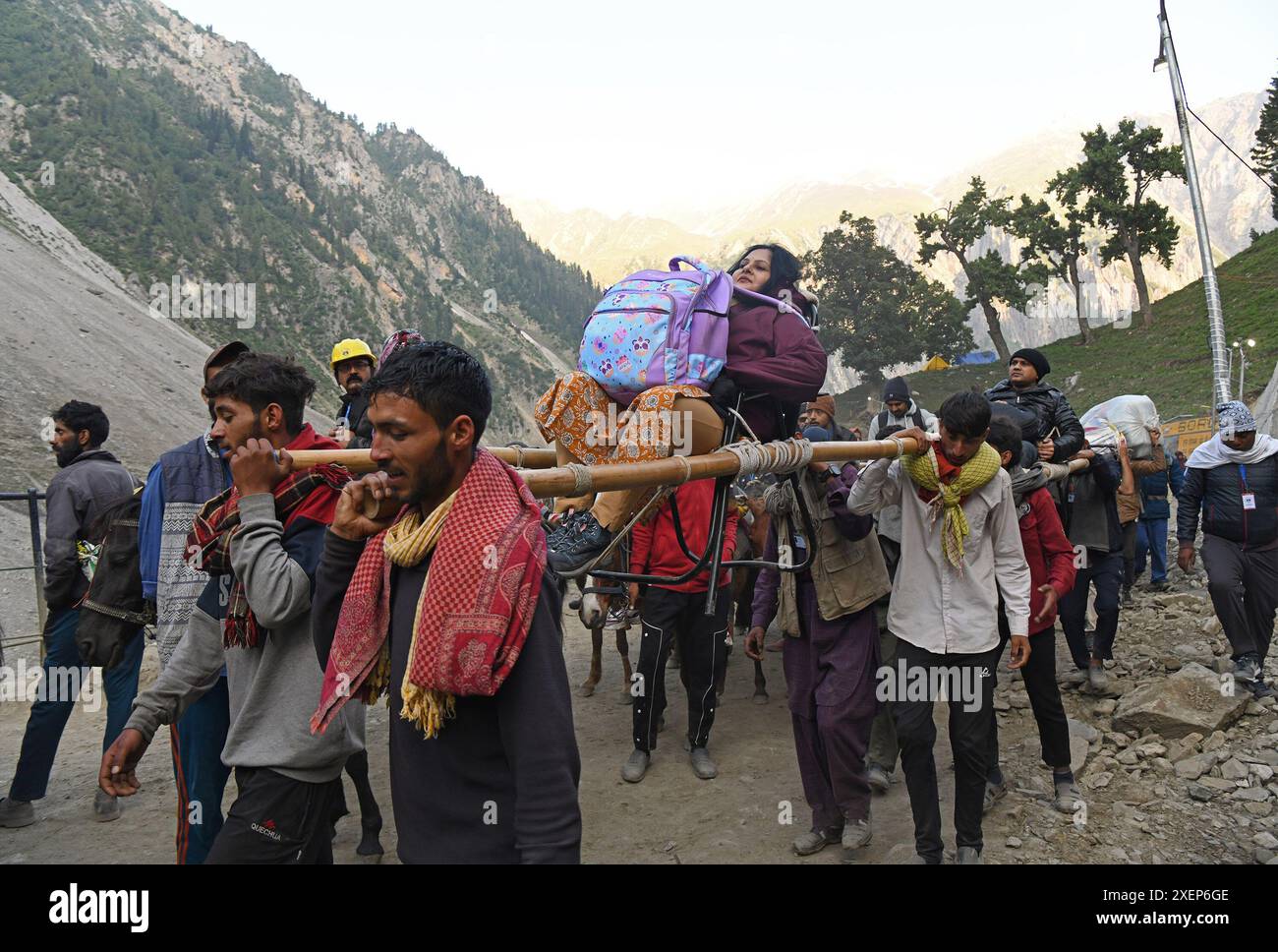 Ganderbal, Jammu And Kashmir, India. 29th June, 2024. Hindu Pilgrims ...