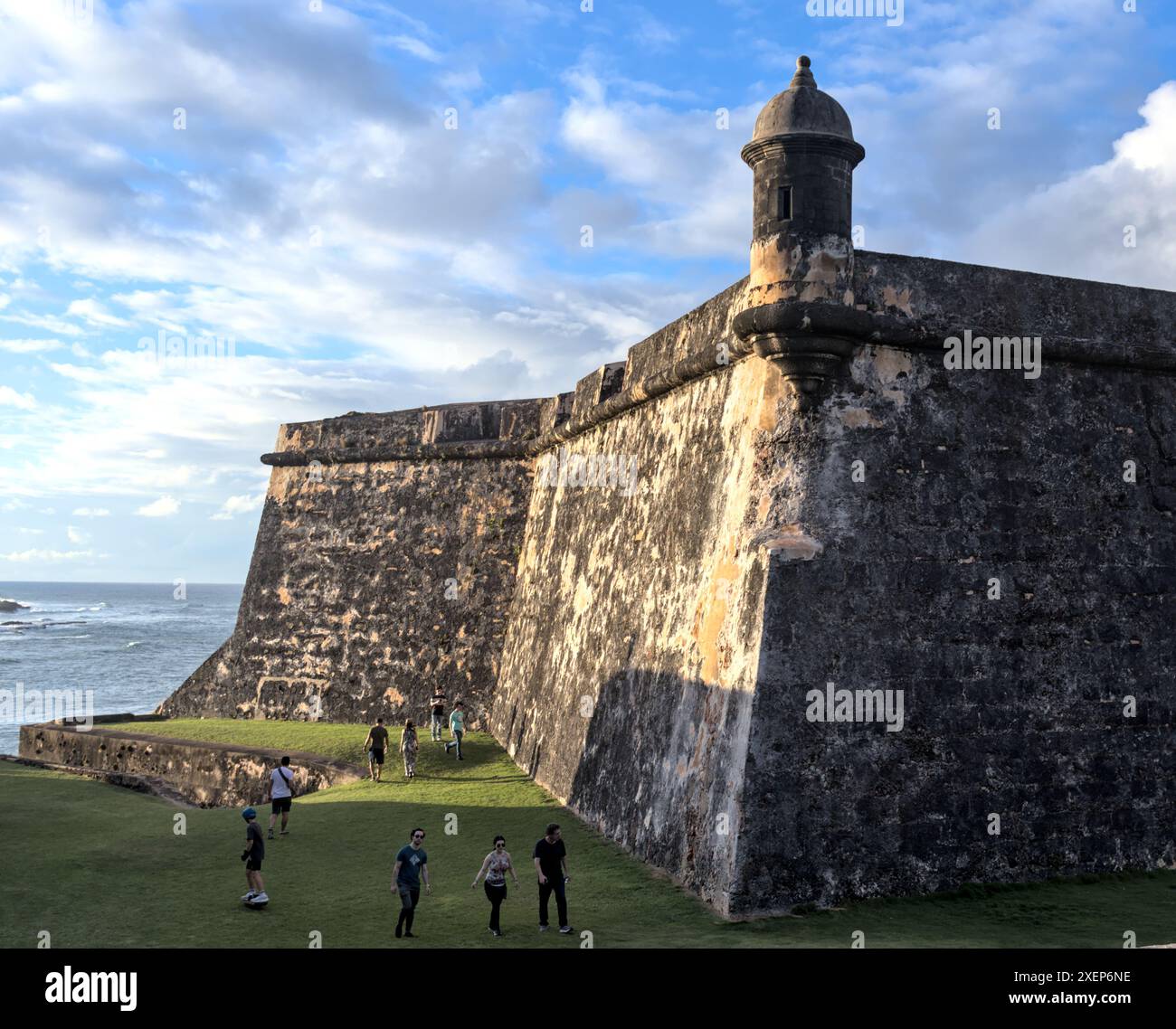 lookout tower (garita, bartizan) at Castillo San Felipe del Morro in ...