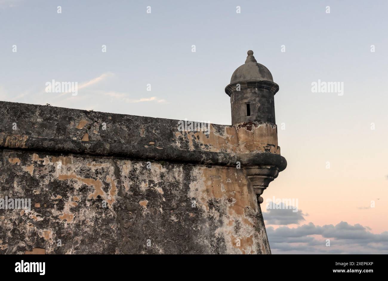 lookout tower (garita, bartizan) at Castillo San Felipe del Morro in ...