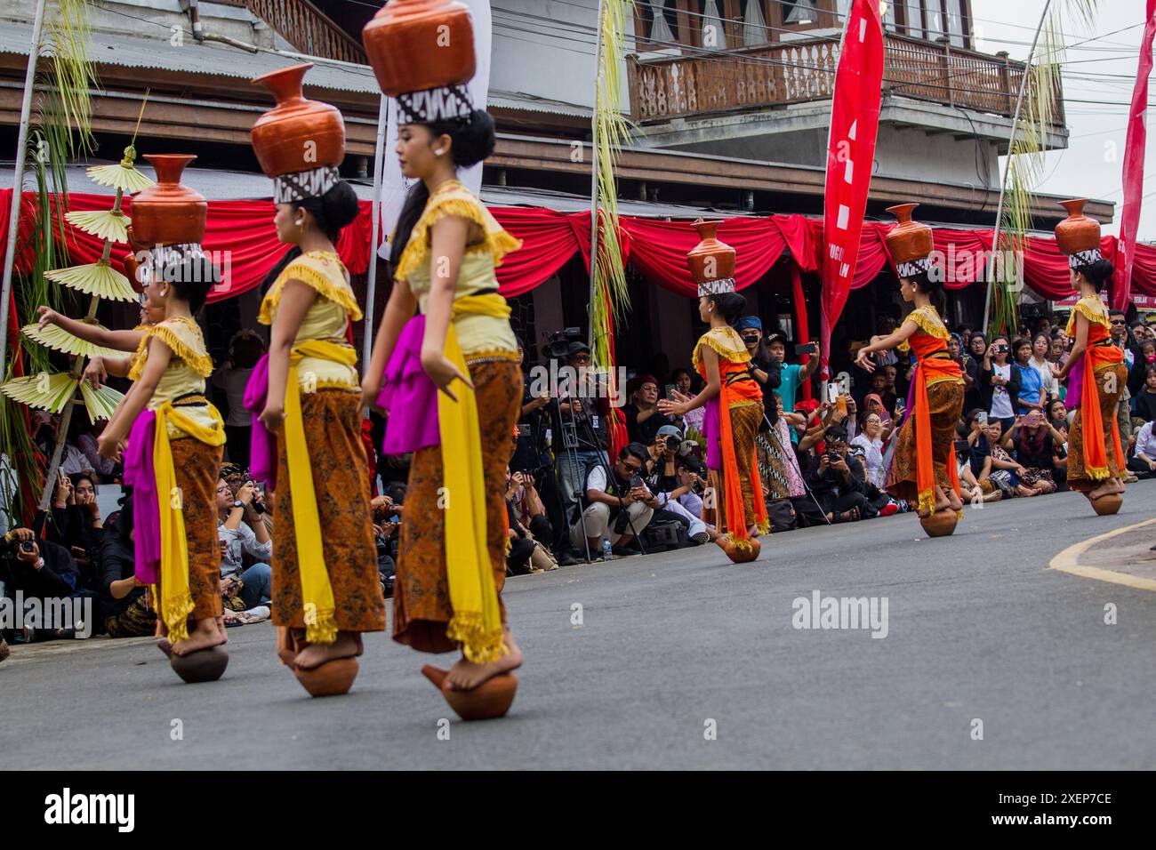 June 29, 2024, Kuningan, West Java, Indonesia: Dancers perform Buyung ...