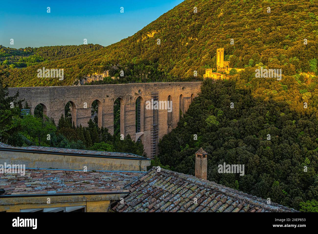 The Ponte delle Torri is an arched bridge derived from a Roman aqueduct ...