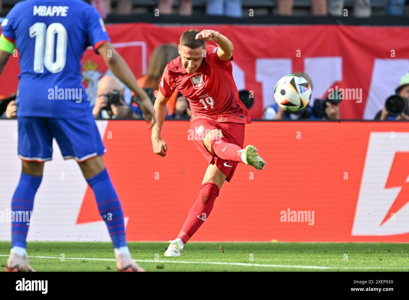 Przemyslaw Frankowski (19) of Poland pictured during a soccer game ...