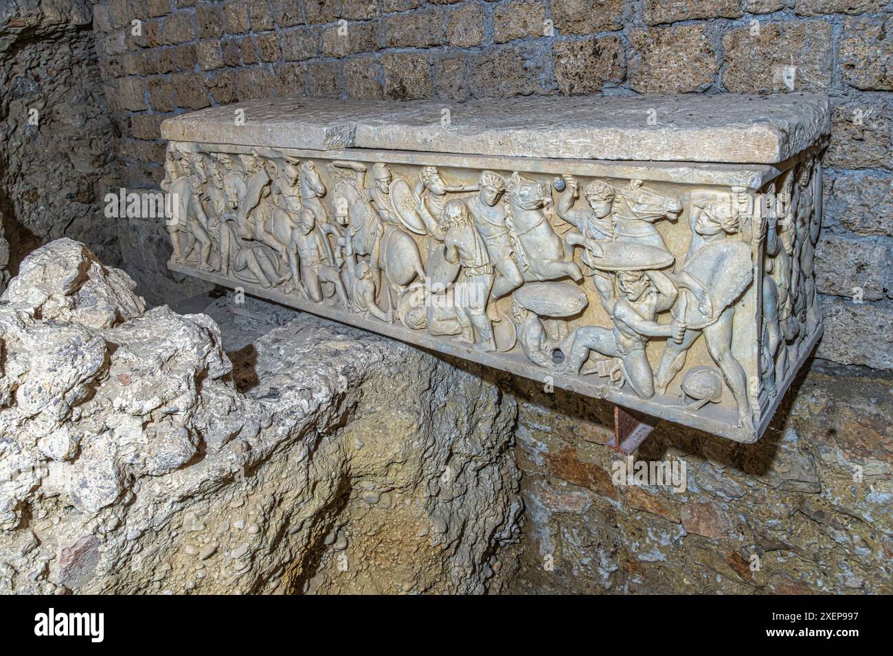 Relief sculpture battle scene in hi-res stock photography and images ...