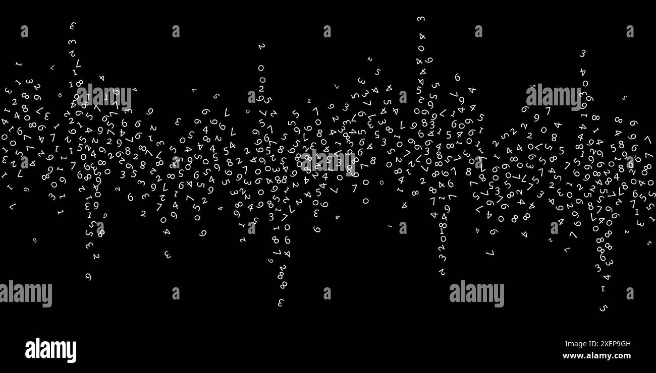 Falling letters of English language. Colorful childish flying ...