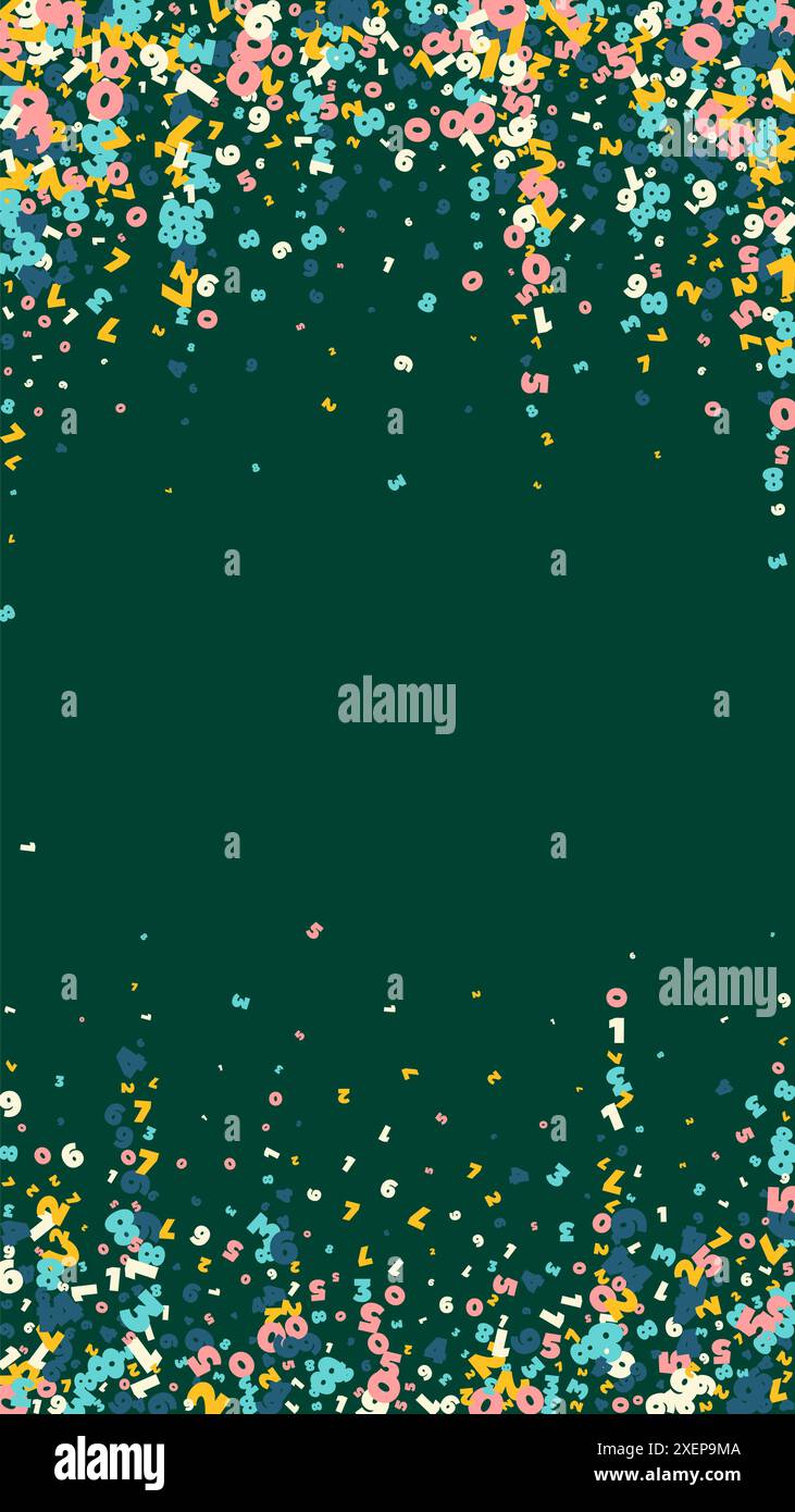 Concept of school background. Colorful childish falling letters of ...