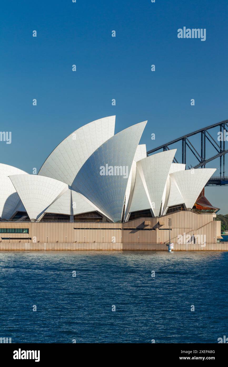 Sydney Opera House and Sydney Harbour Bridge on Sydney Harbour in ...