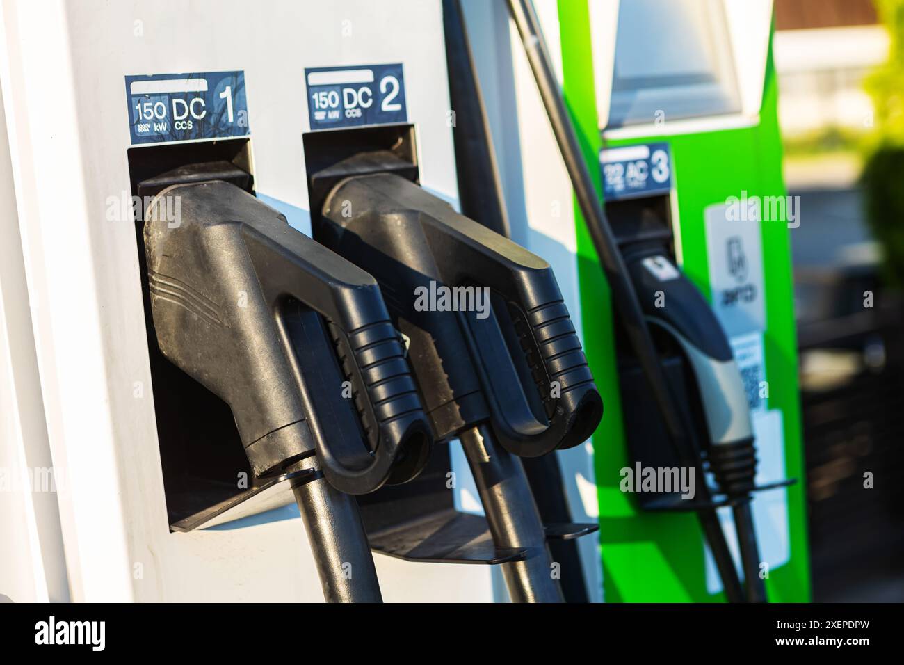 EV charging and electric car, Electric car charging station for charge ...