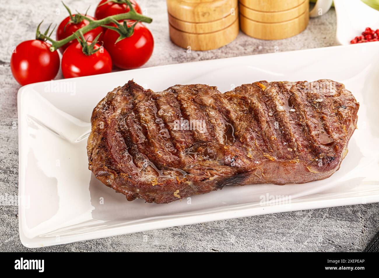 Rib eye steak grilled beef meat Stock Photo - Alamy