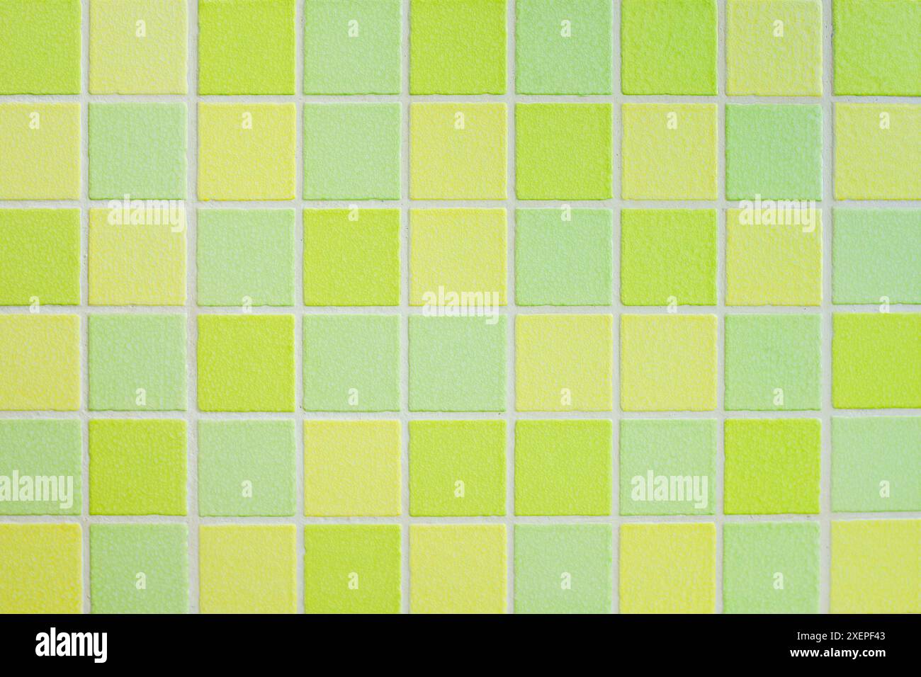 Green tile background, bright colour, copy space. Home interior Stock ...