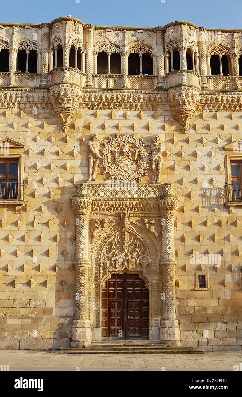 Palacio del Infantado (1480-83) by Juan Guas. Guadalajara. Spain Stock ...