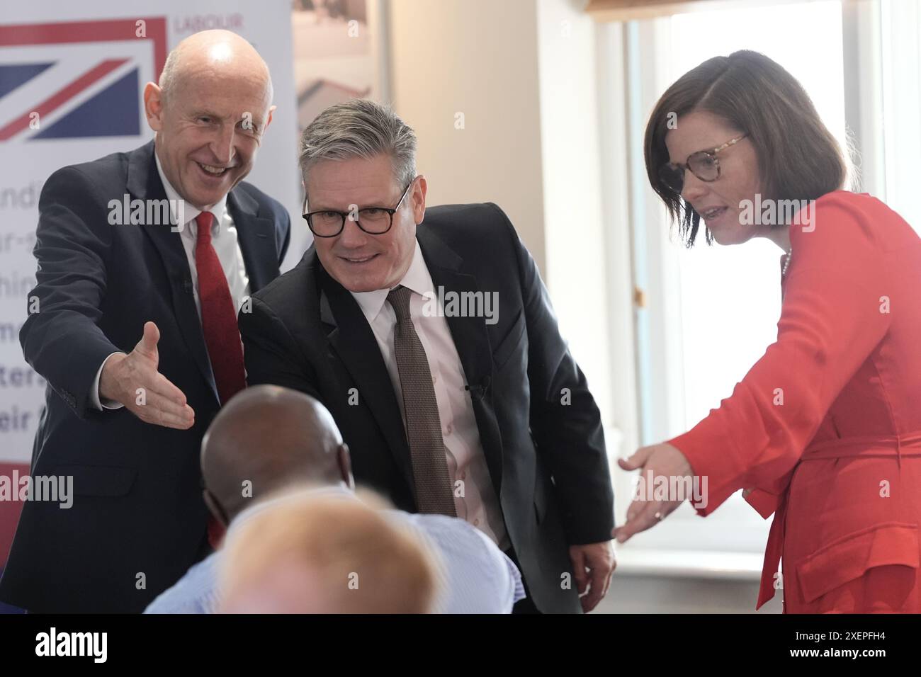 Labour Party leader Sir Keir Starmer with shadow defence secretary John ...