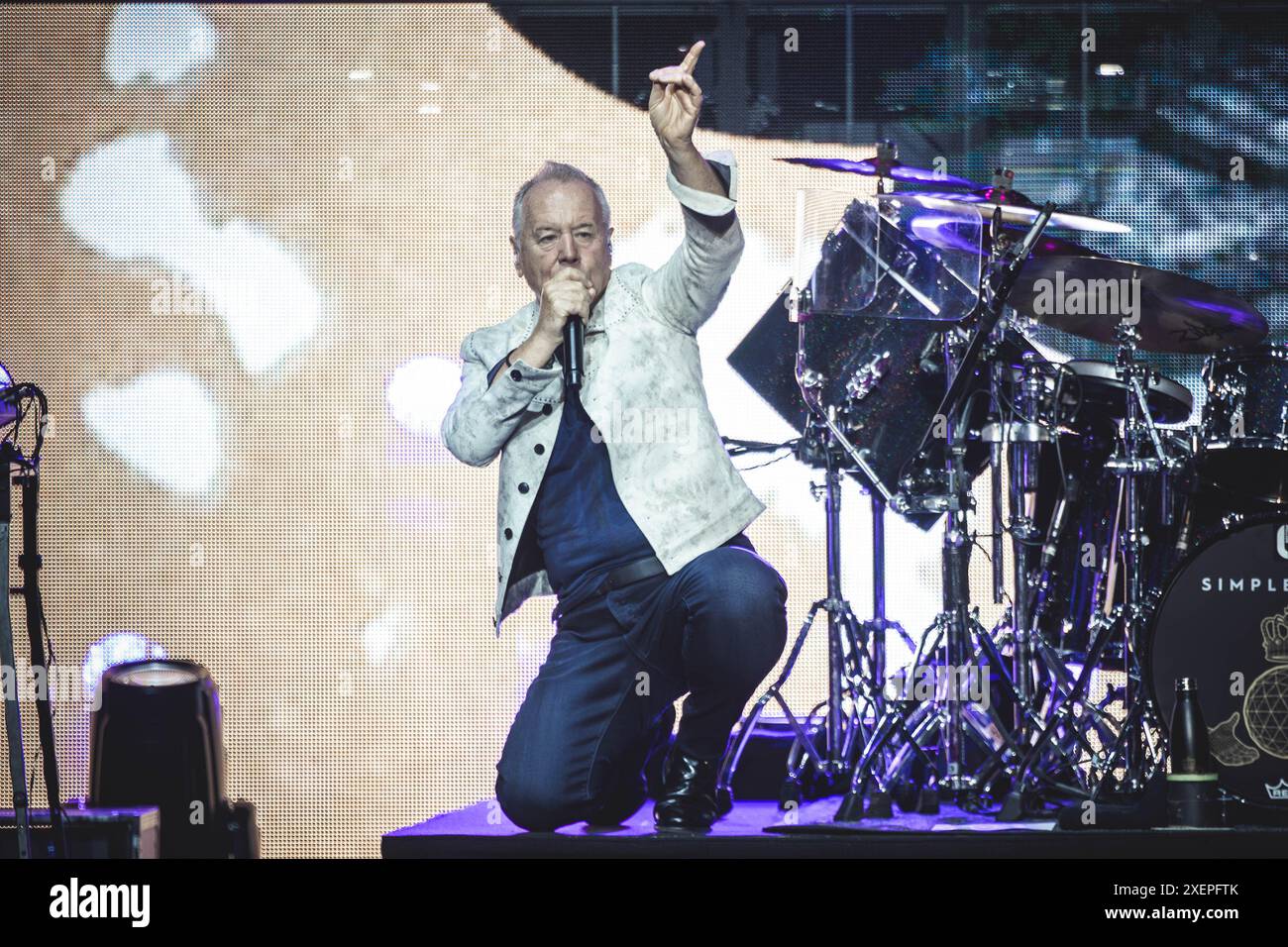 Jim Kerr of the group Simple Minds during the Global Tour 2024, 28 June ...