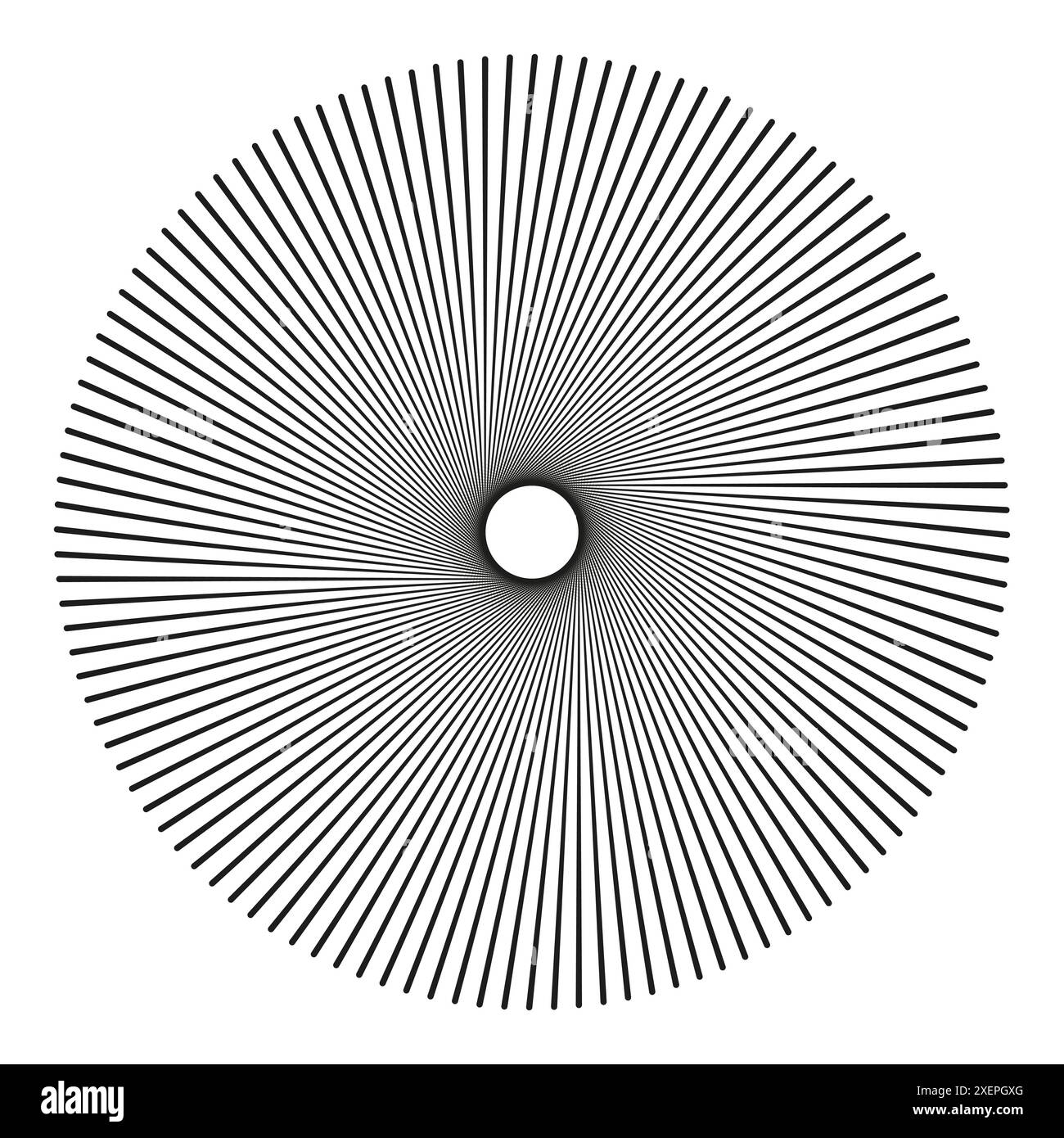 Sun burst, star burst sunshine. Radiating from the center of thin beams ...