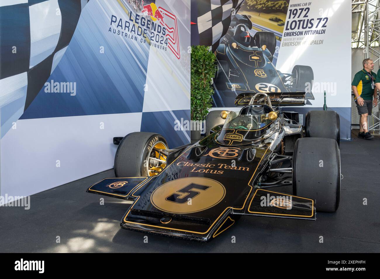 SPIELBERG, AUSTRIA - JUNE 29: Lotus 72 of 1972 from the former world ...