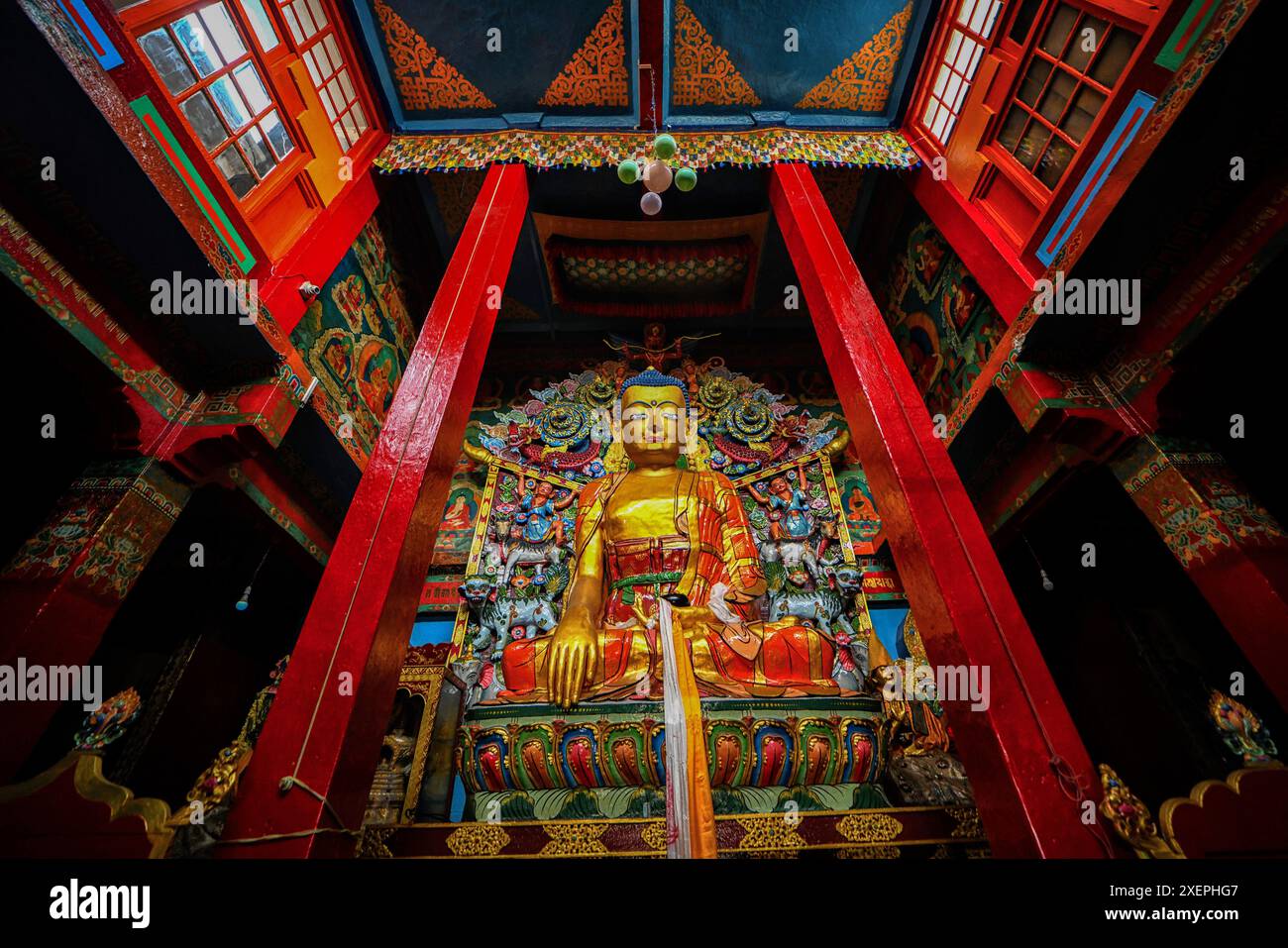 June 23, 2024, Darjeeling, West Bengal, India: A giant statue of ...