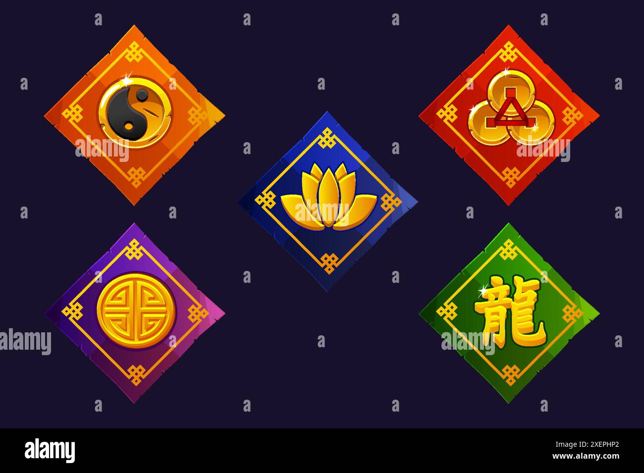 Chinese gamble Stock Vector Images - Alamy