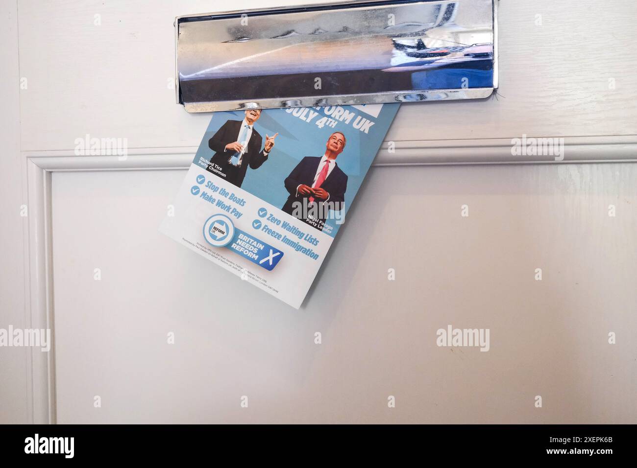 Reform party leaflet Stock Photo - Alamy