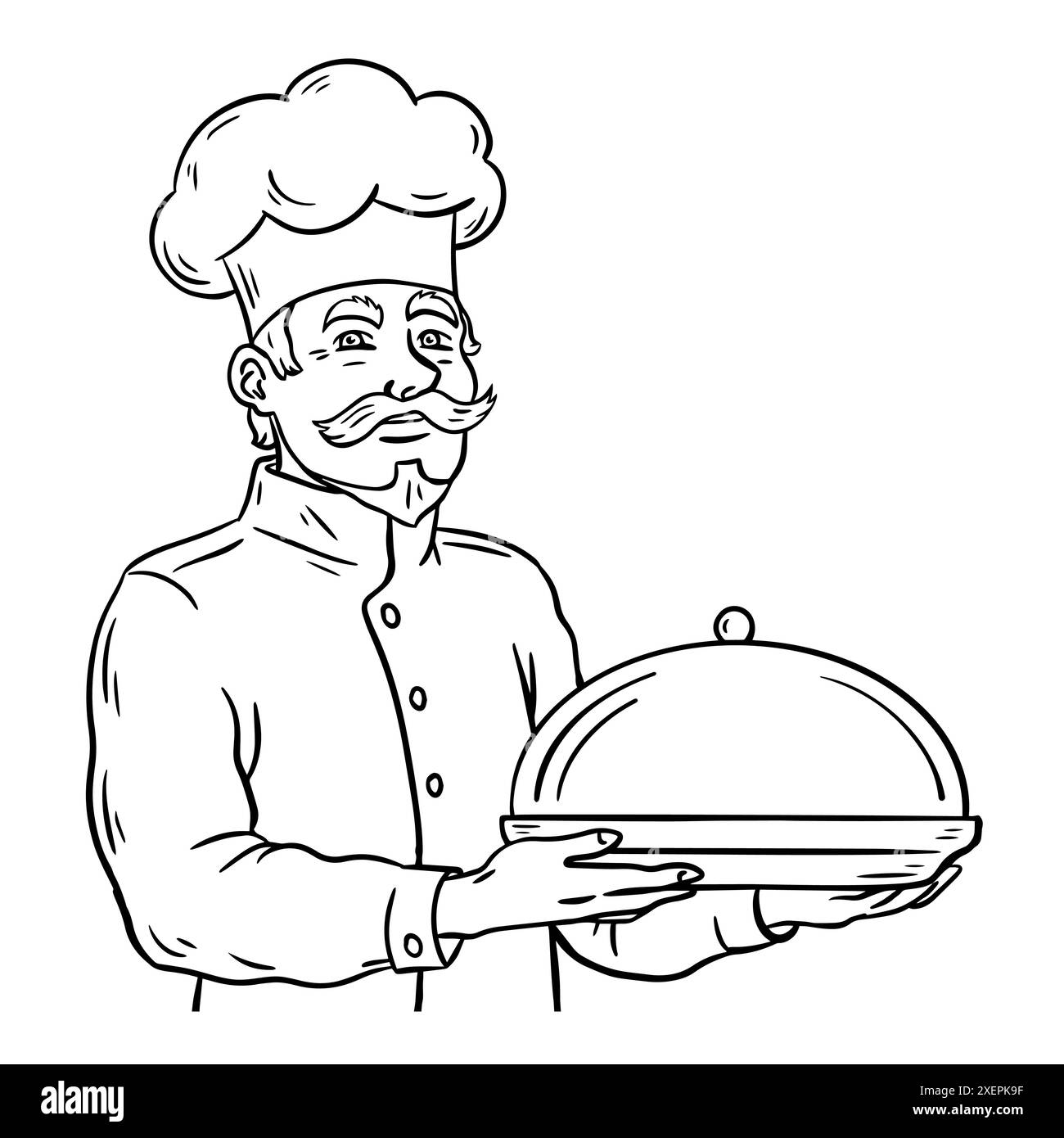 Person hands tray Stock Vector Images - Alamy