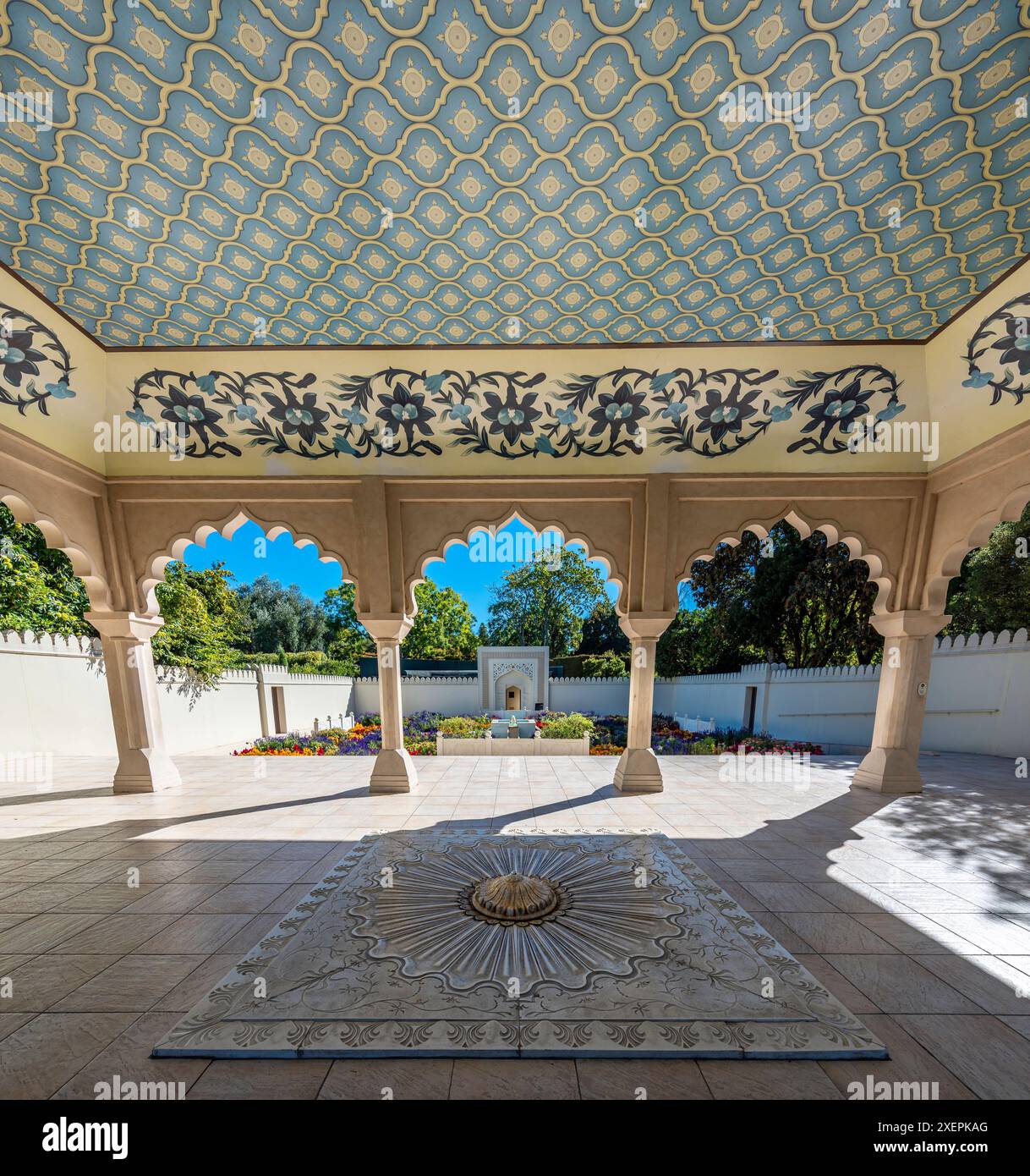 The Indian Charbagh Garden, one of eighteen different enclosed gardens ...