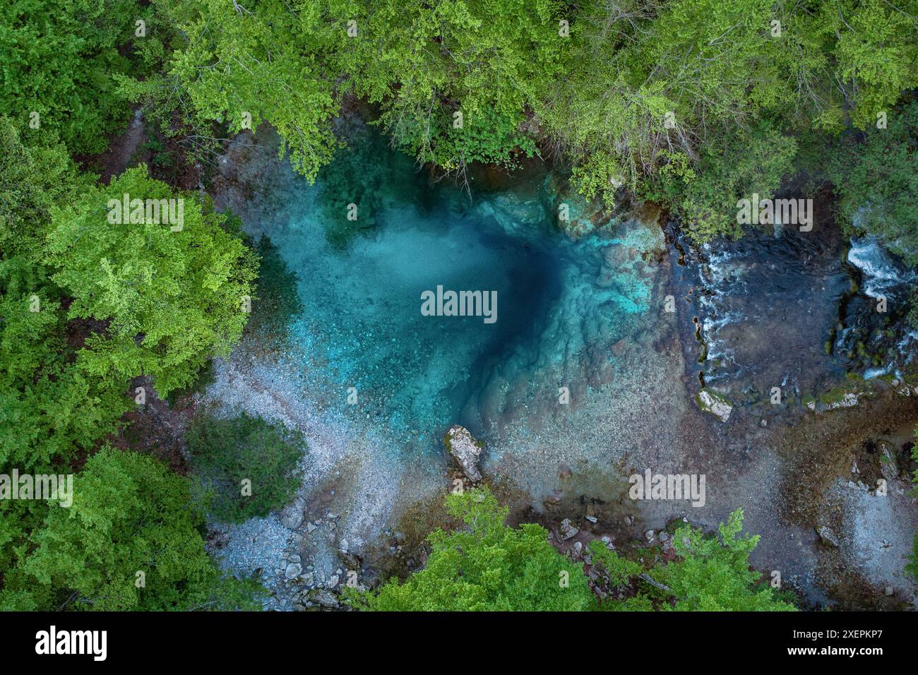 Top down view tropical waterfall hi-res stock photography and images ...